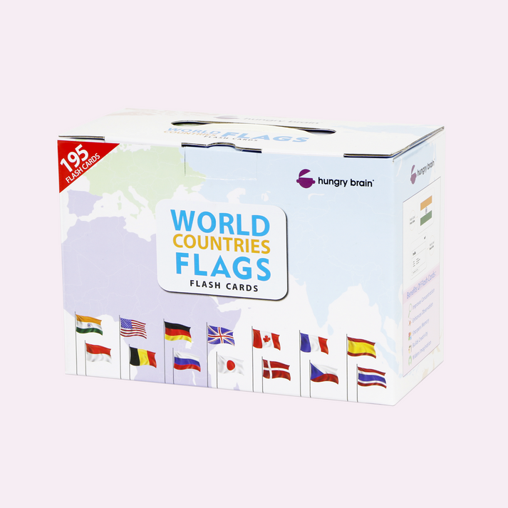 World Countries Flags Flashcards | Country Flag Flashcards – Hungry Brain